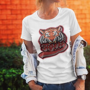 Red Tigers Logo PNG , Sublimation Designs Downloads , Red Retro Tigers ...