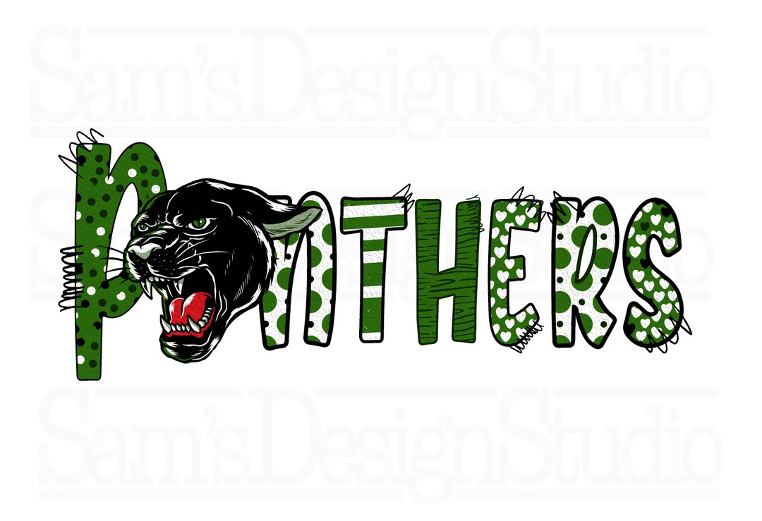 Dark Green Panthers PNG , Panthers Sublimation Designs Downloads ...