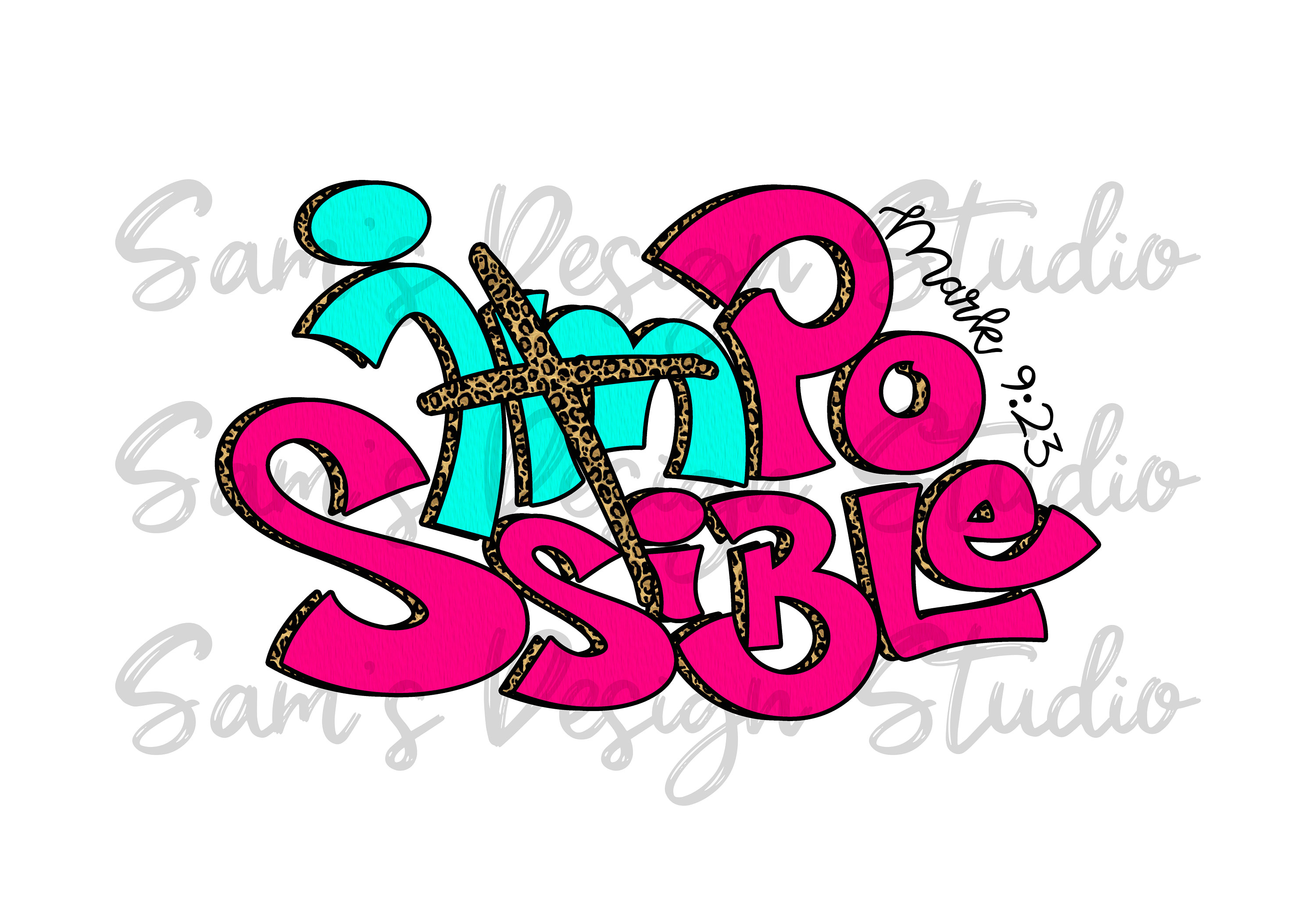 Nothing is Impossible PNG Bible Verse Sublimation Designs | Etsy