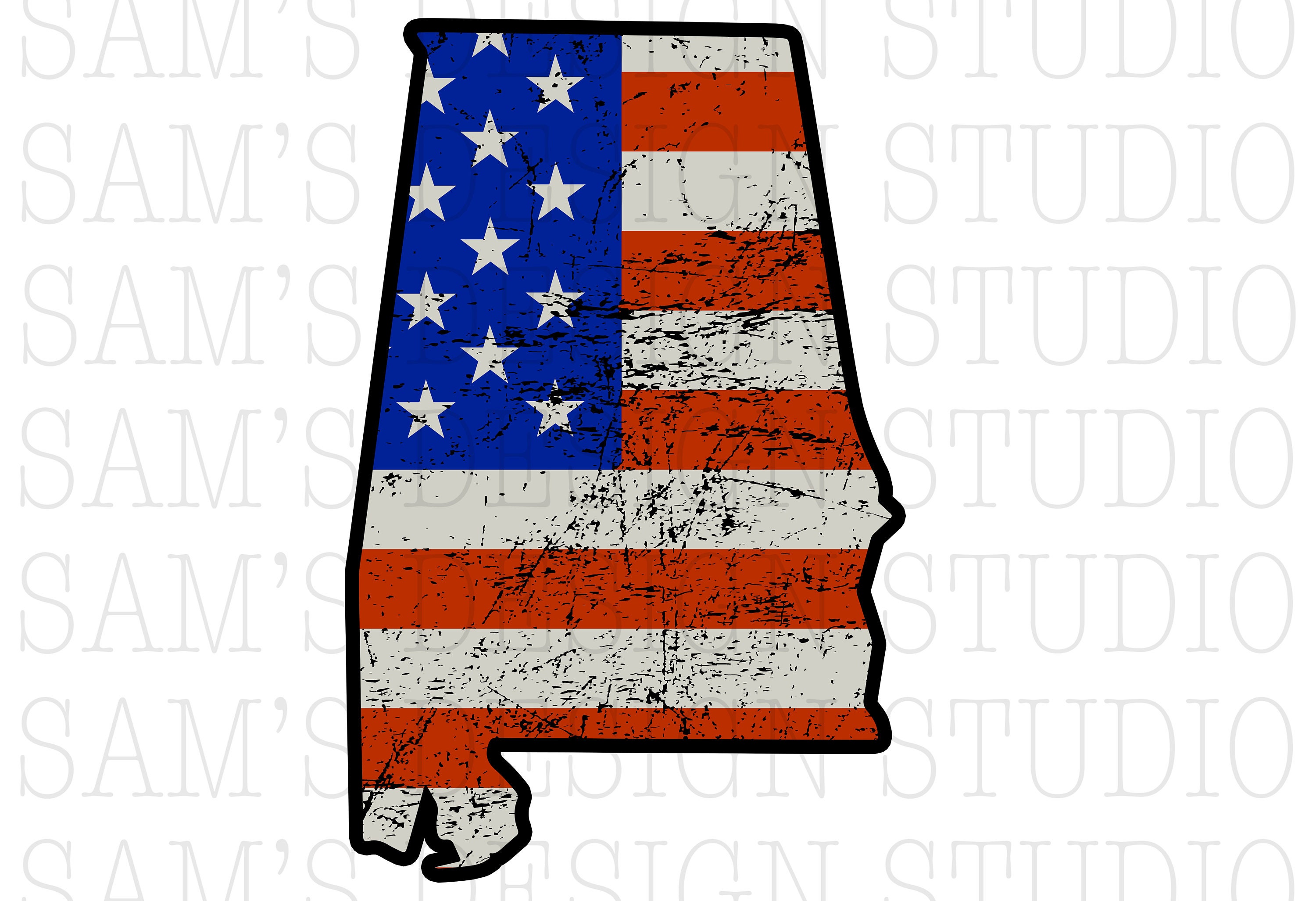 Alabama PNG Alabama Sublimation Designs Downloads USA Flag - Etsy