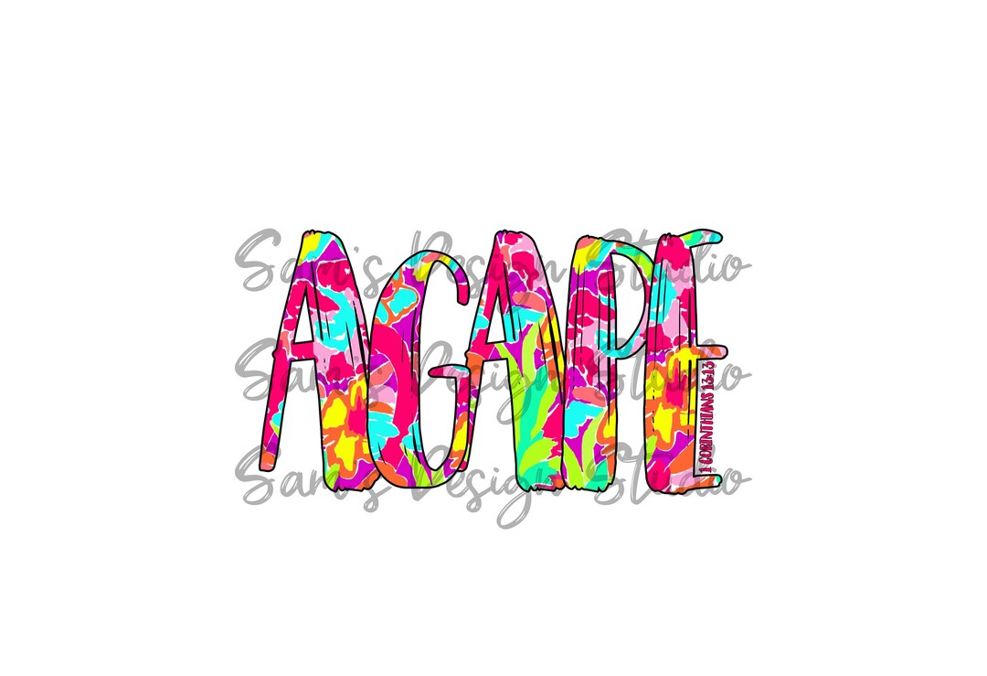 Agape PNG , Digital Download , Digital Design , Sublimation Designs ...