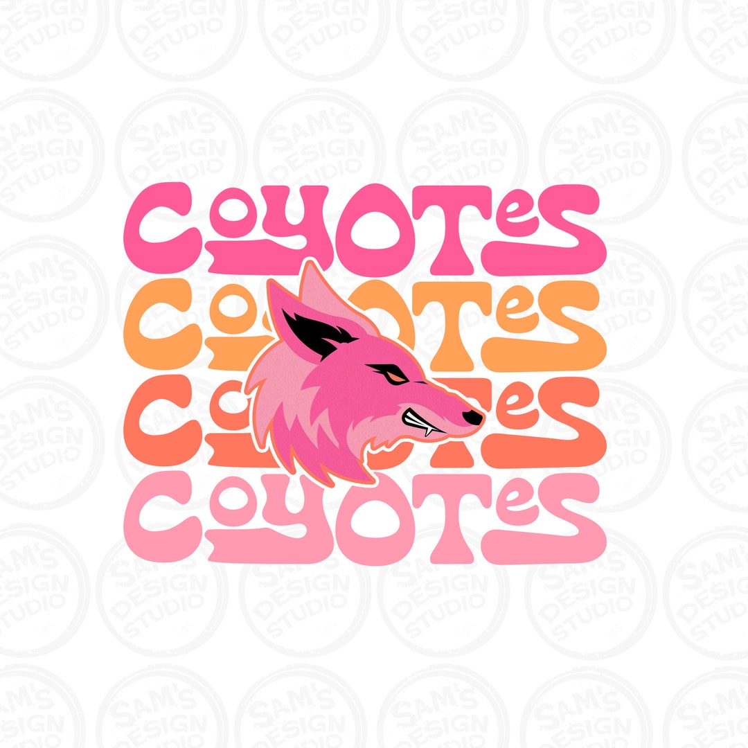 Coyotes Png , Colorful , Sublimation Designs - Etsy