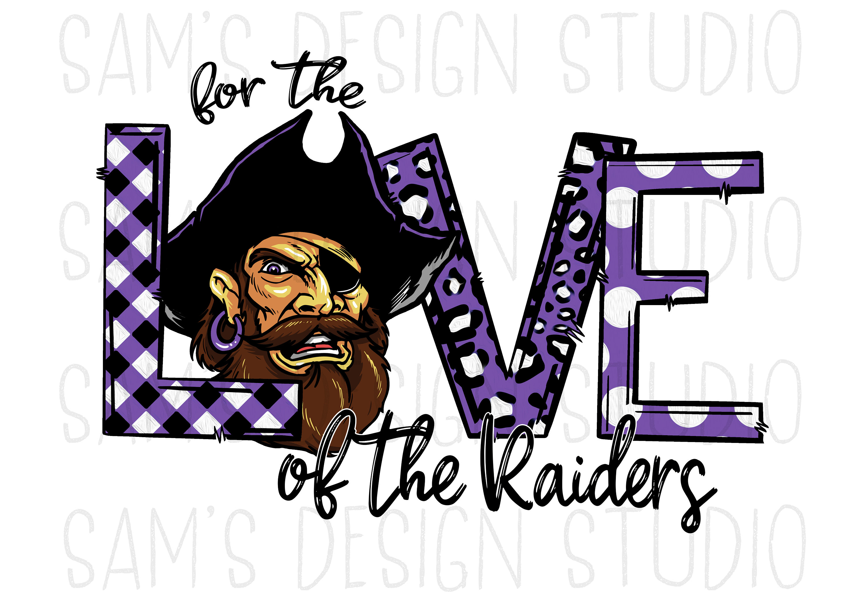 Purple Love of the Raiders PNG Purple Raiders Sublimation | Etsy