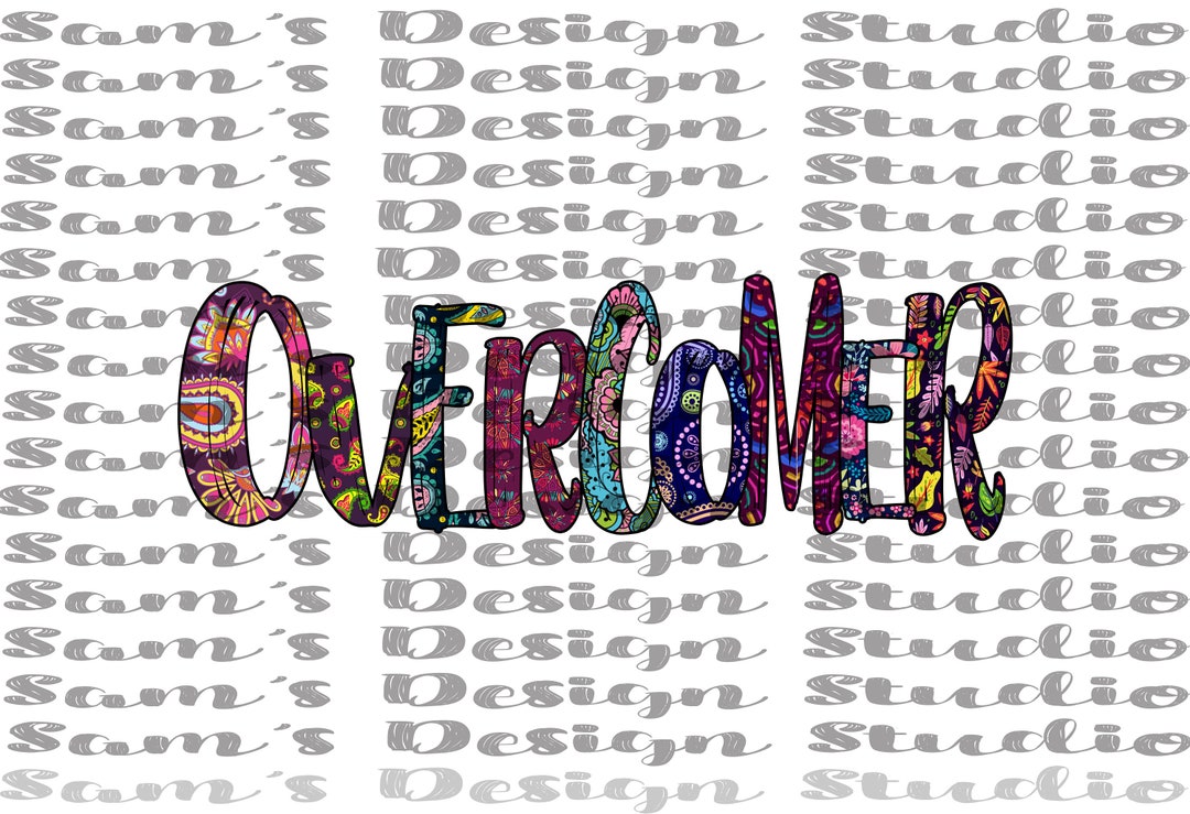Overcomer PNG , Sublimation Designs Downloads , T Shirt Design ...