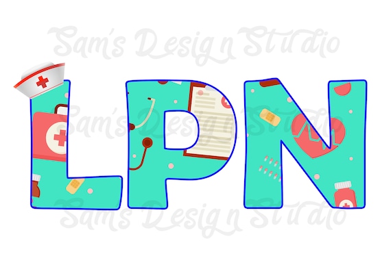 LPN Sublimation Designs Downloads LPN PNG Files for | Etsy