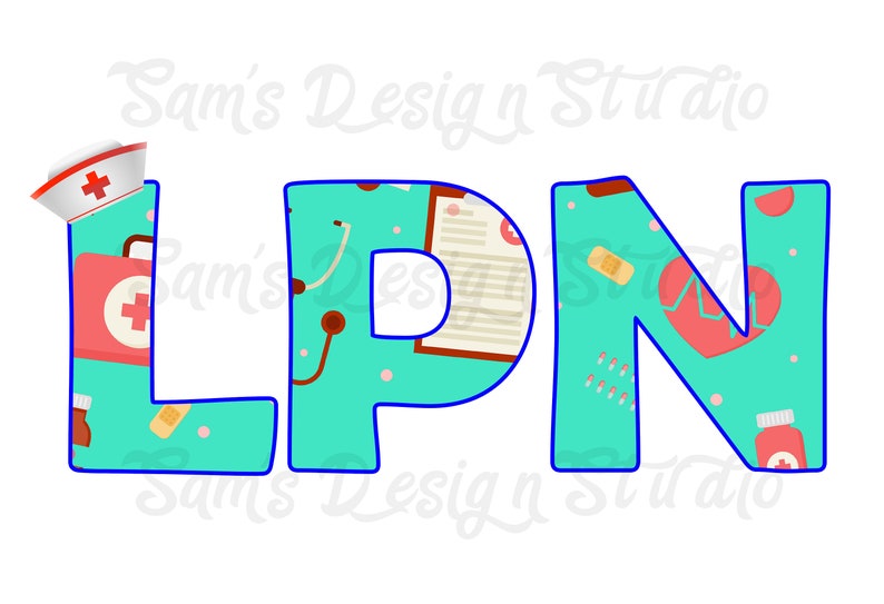 LPN Sublimation Designs Downloads LPN PNG Files for - Etsy