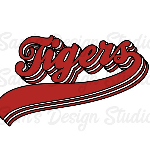Red Tigers Logo PNG Sublimation Designs Downloads Red - Etsy
