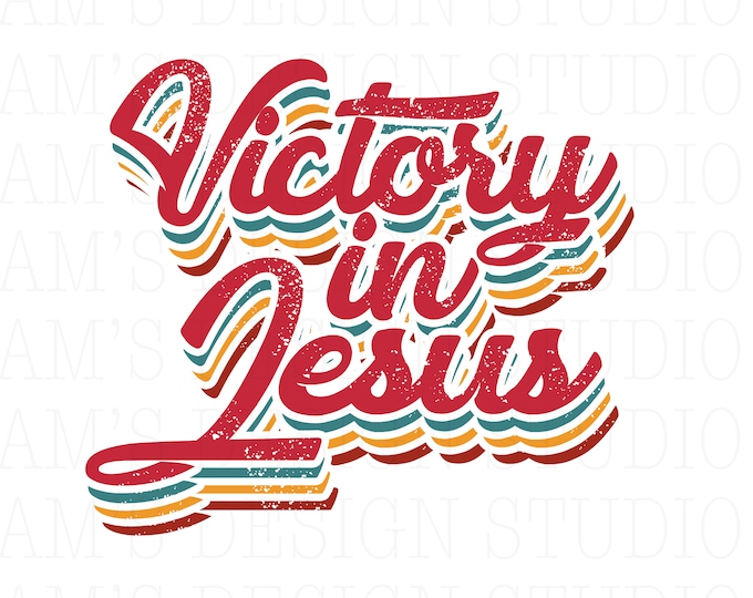 Victory in Jesus PNG File, Christian Download, Church Digital Download ...