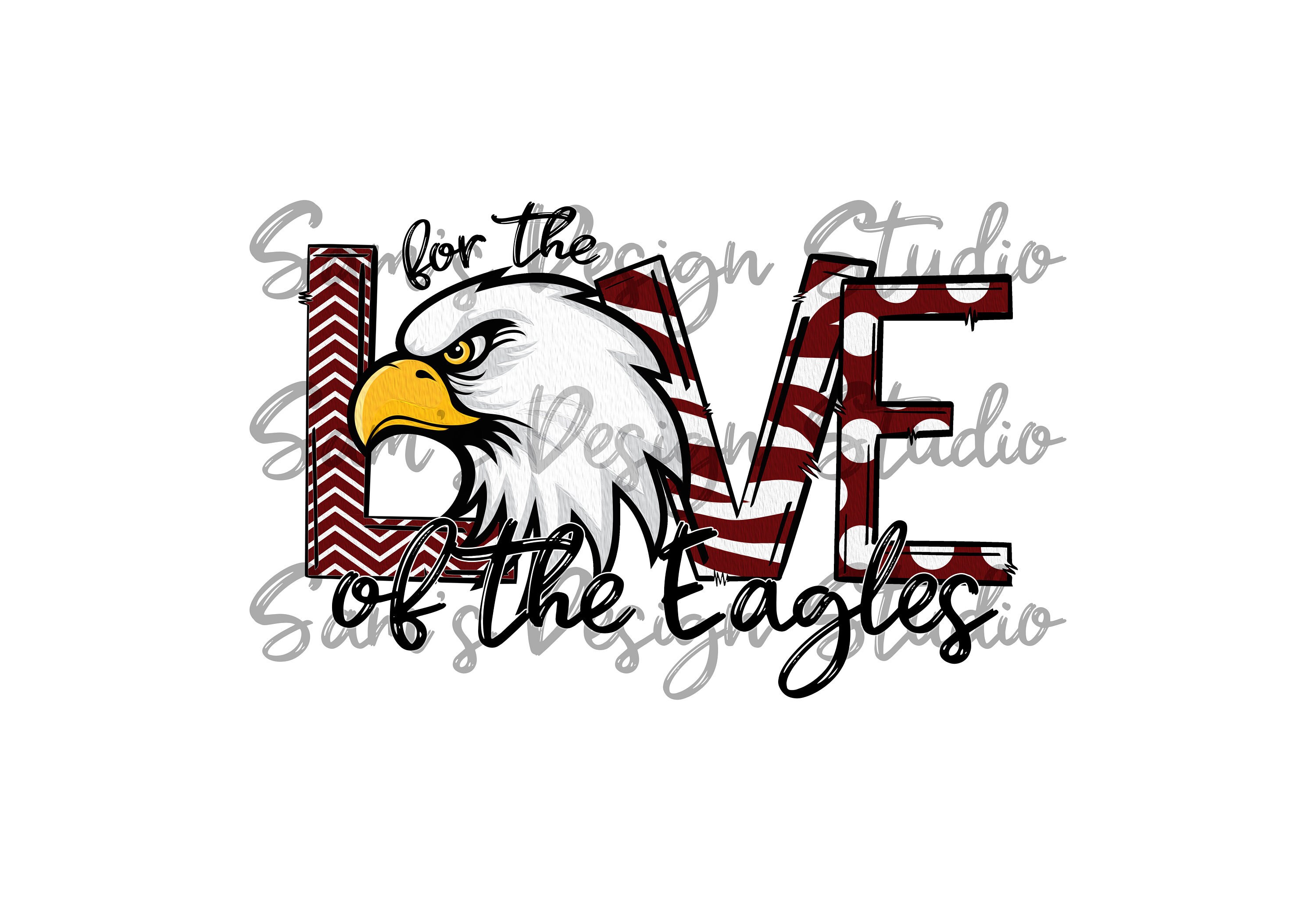 Maroon Eagles Png / for the Love of the Eagles Sublimation - Etsy
