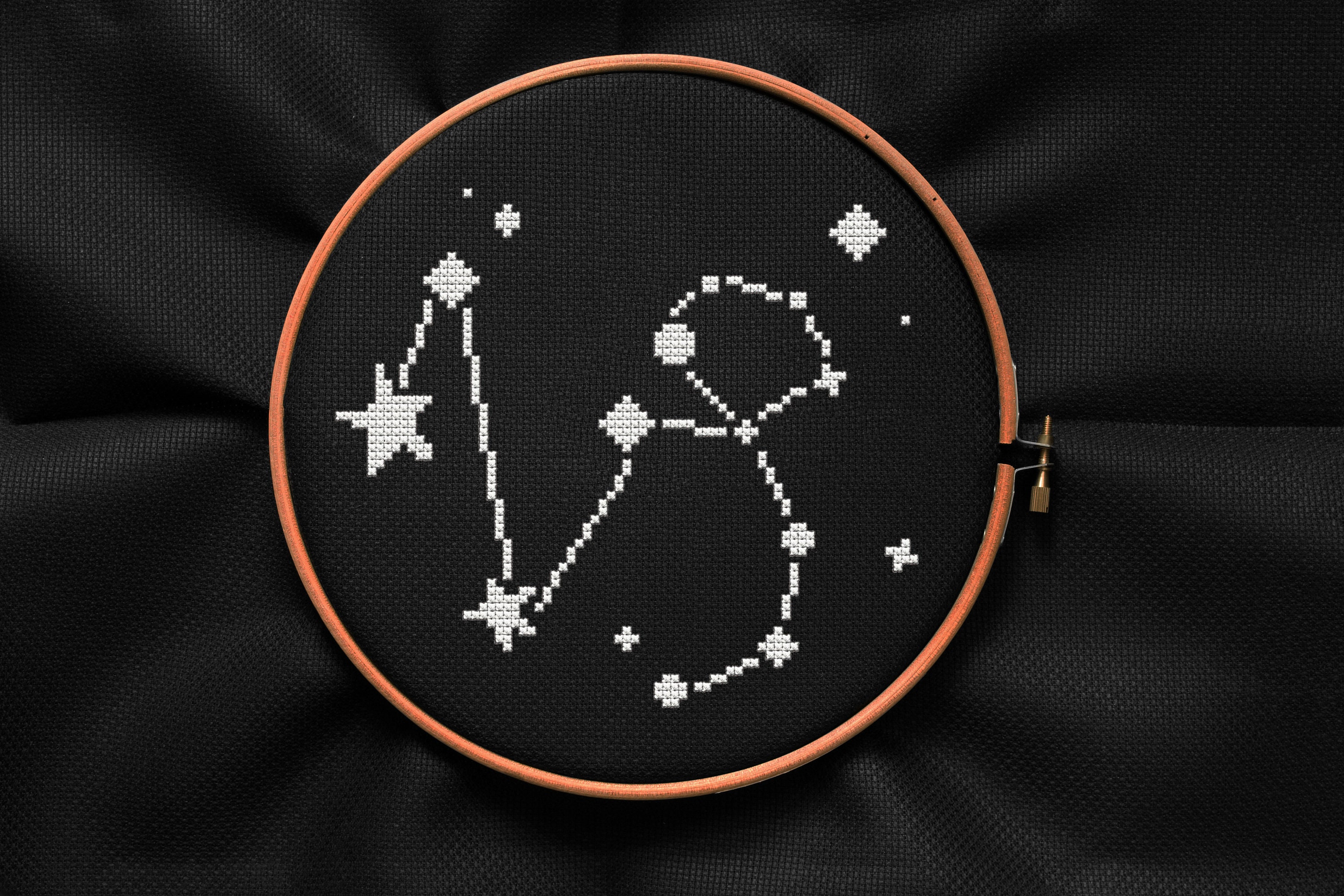 Capricorn Cross Stitch Pattern PDF Zodiac Embroidered - Etsy