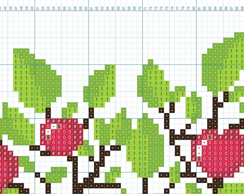 Apple-tree Cross Stitch Pattern PDF Red Apples Embroidery - Etsy
