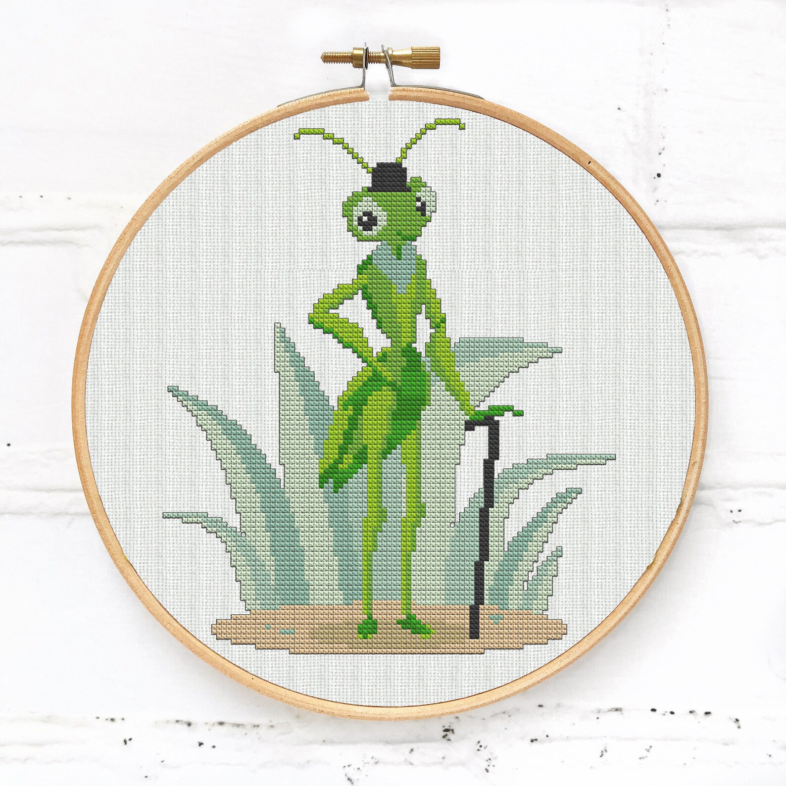 Praying Mantis Cross Stitch Pattern Cute Gentleman Bug | Etsy