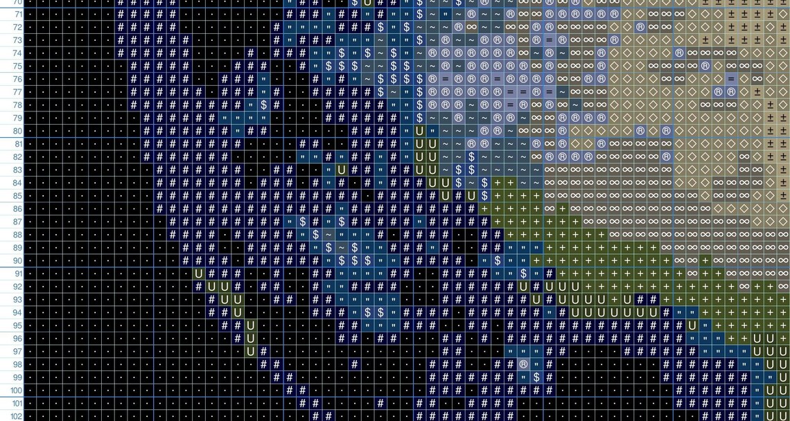 The Earth Cross Stitch Pattern PDF the Planet Globe | Etsy