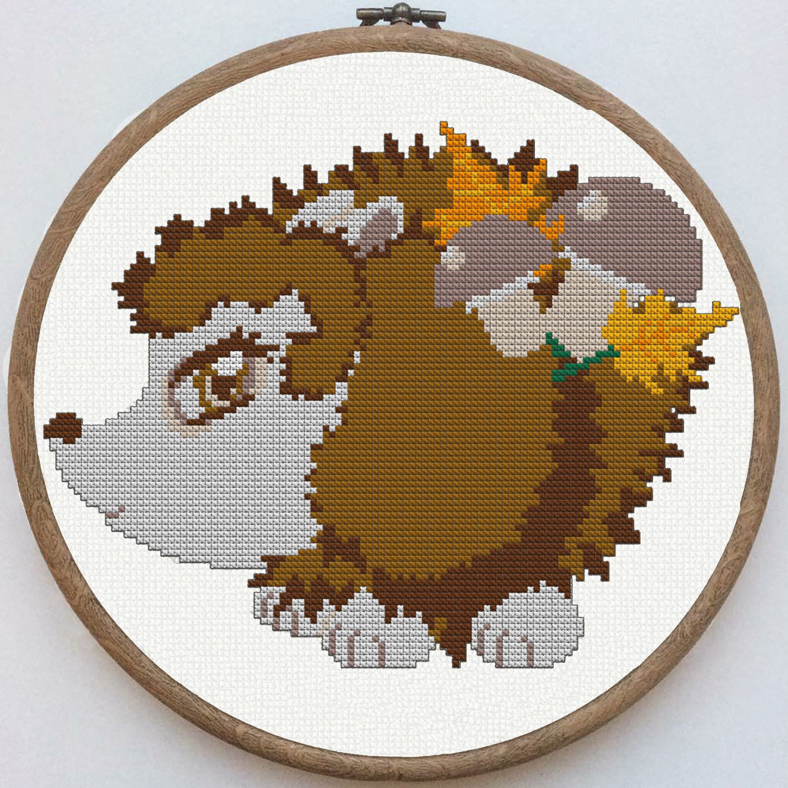 Hedgehog Cross Stitch Pattern PDF: Modern Animal Xstitch Chart | Etsy