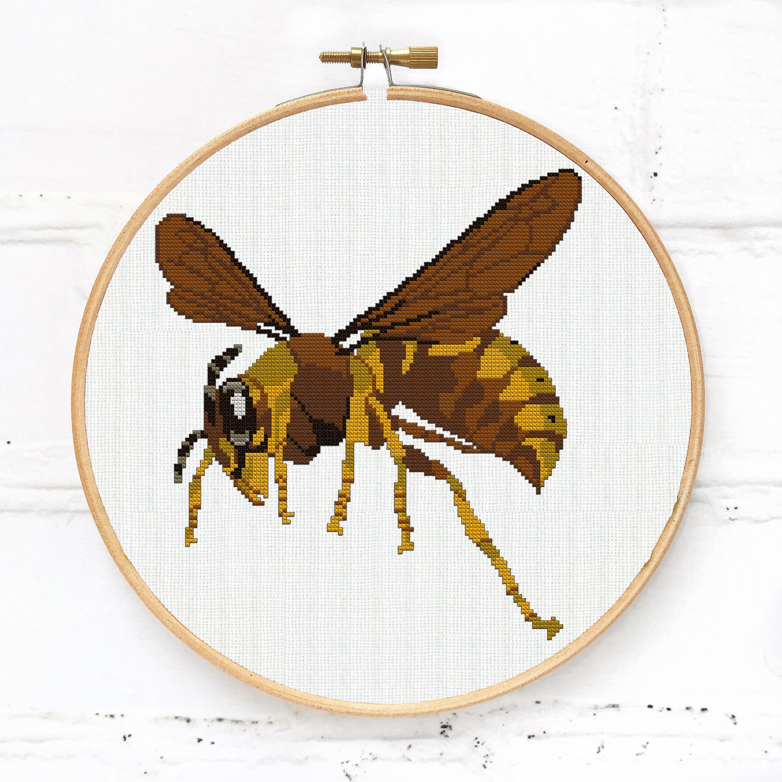 Wasp Crossstitch Pattern Honey Bee Cross Stitch Pattern for - Etsy
