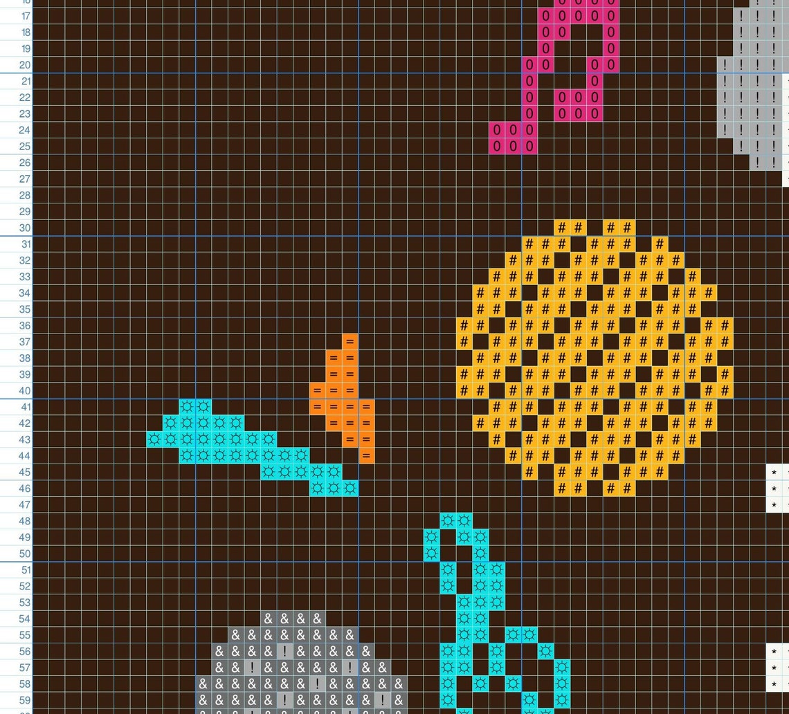 I Love K-pop Cross Stitch Pattern PDF for Korean Music Fans - Etsy