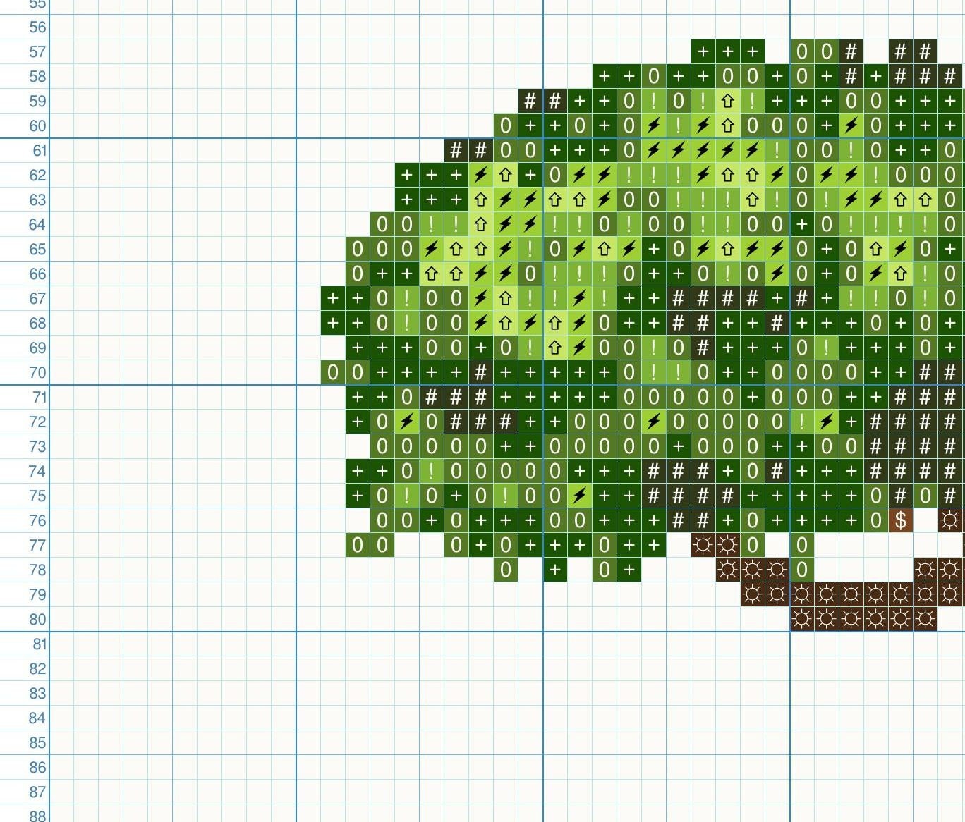 Green Tree Cross Stitch Pattern PDF Bonsai Embroidery Picture - Etsy