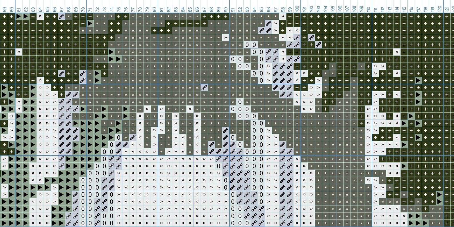 Deer Xstitch Pattern: Green Forest Landscape Cross Stitch Pattern PDF ...
