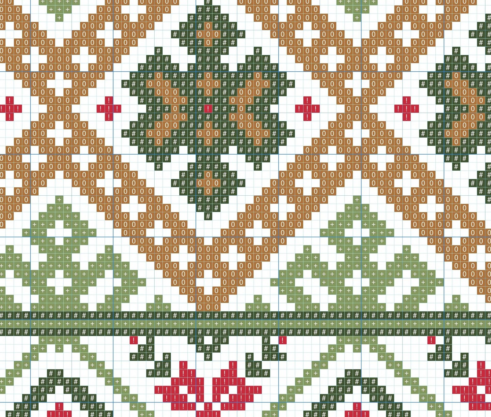 Abstract Seamless Ethnic Cross Stitch Pattern PDF for Pillows | Etsy