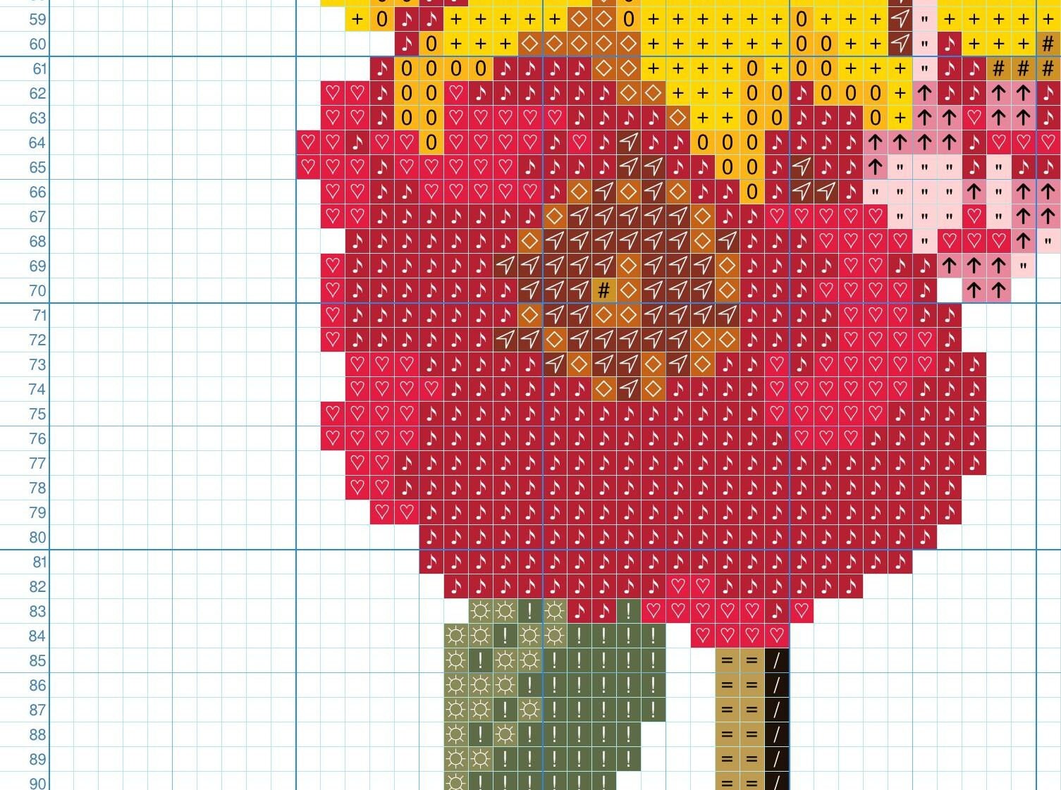 Sunflower Frame Cross Stitch Pattern PDF With Wildflowers and - Etsy