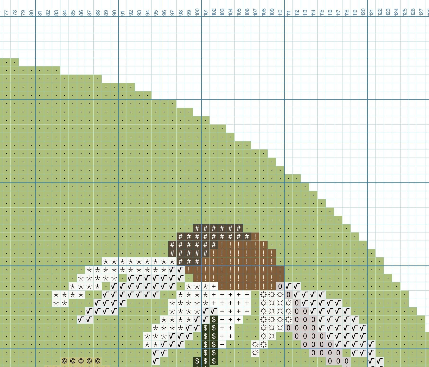 Daisy Flowers on Green Background Cross Stitch Pattern: | Etsy