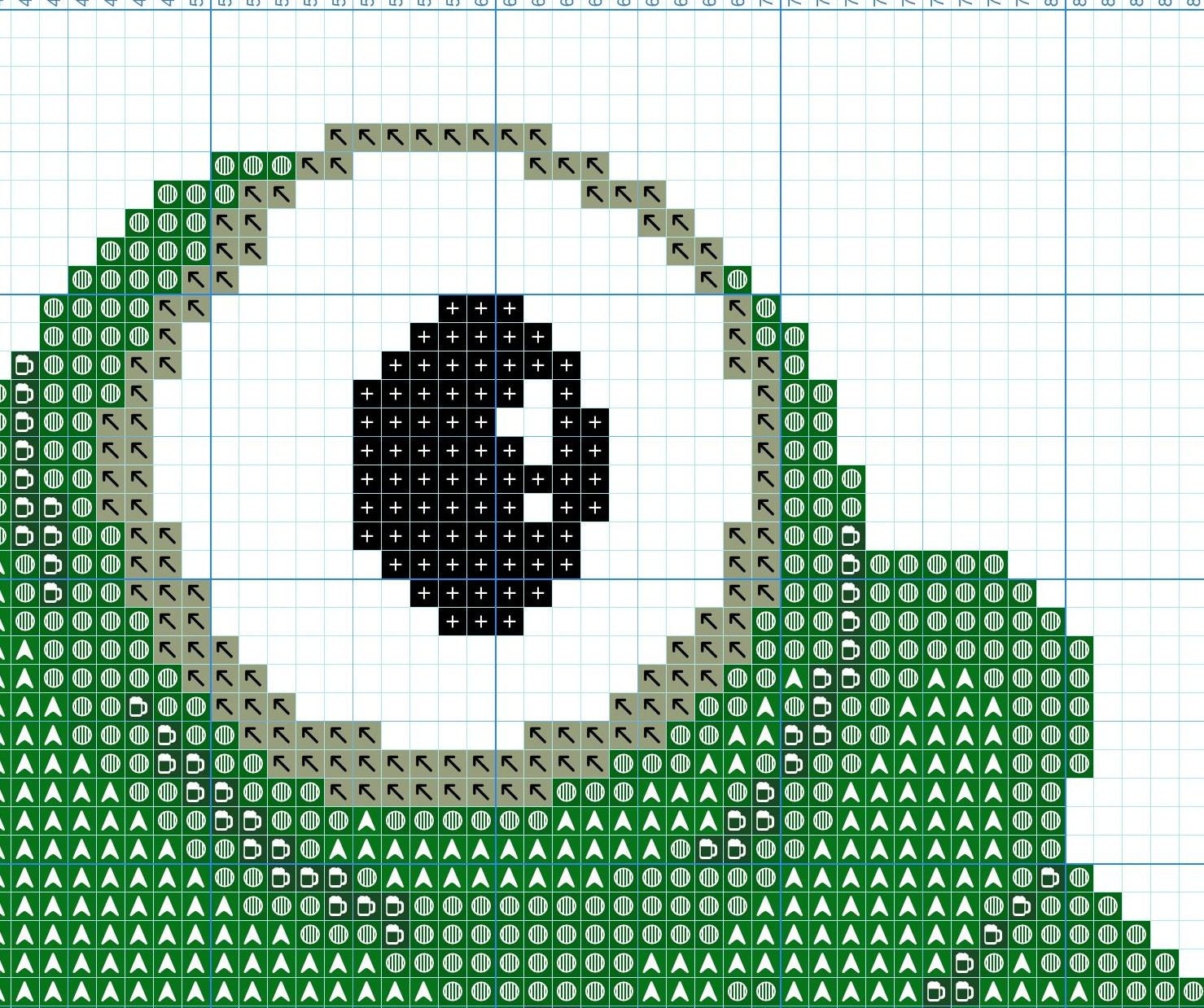 Frog Cross Stitch Pattern: Modern Xstitch Chart for Embroidery | Etsy