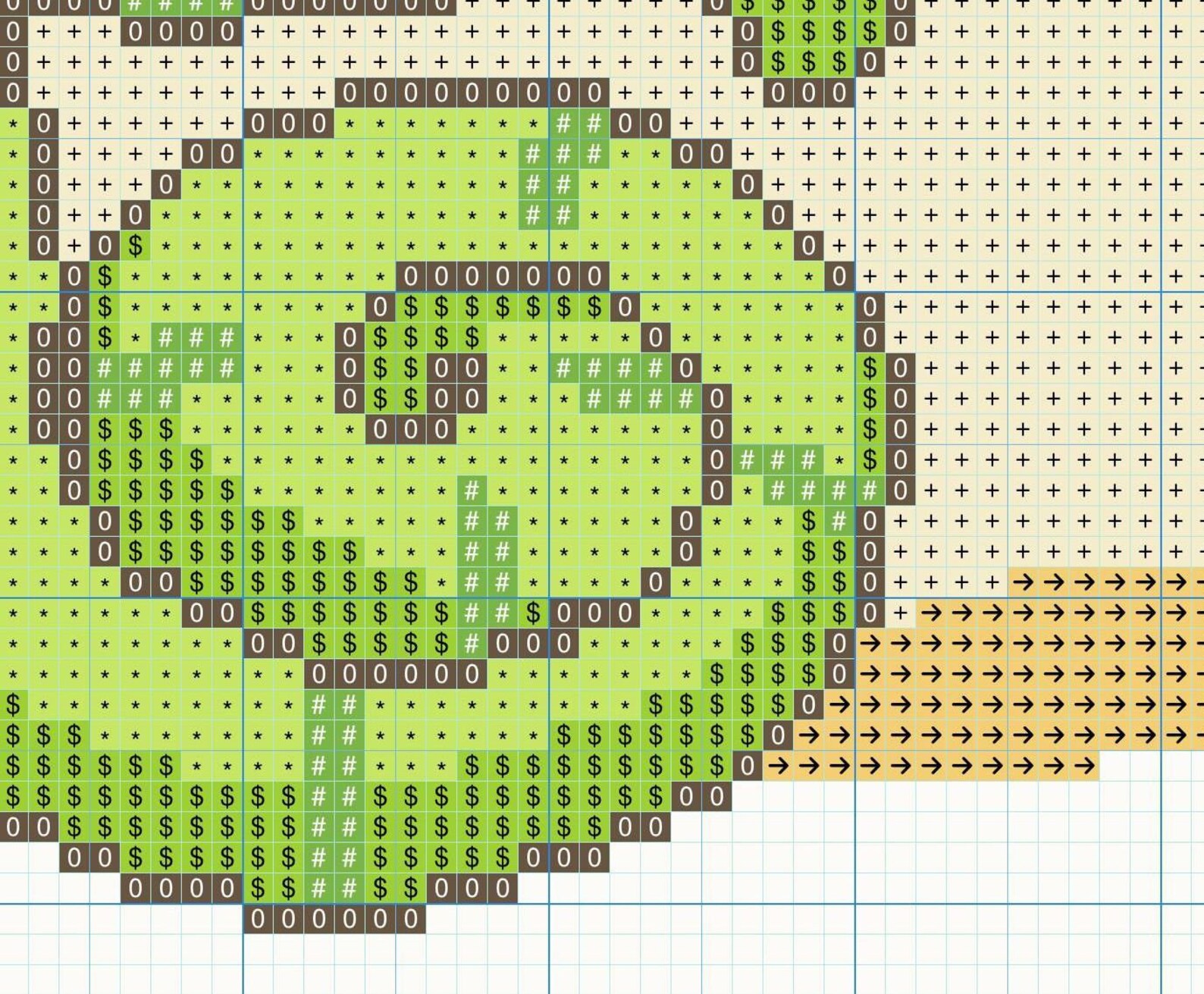 Chameleon Cross Stitch Pattern Cute Green Lizard on the Tree | Etsy