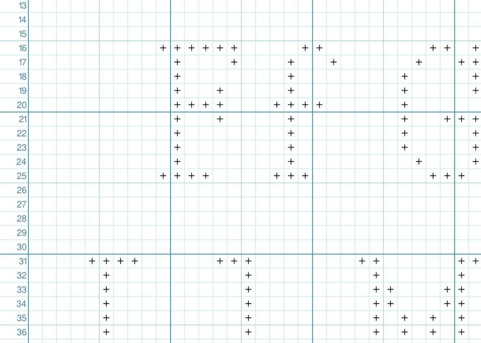 English Alphabet Cross Stitch Pattern PDF Simple Cross Stitch - Etsy