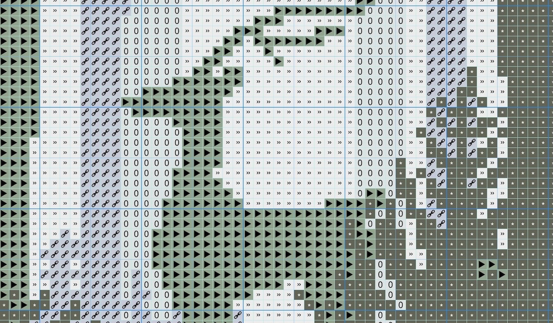 Deer Xstitch Pattern: Green Forest Landscape Cross Stitch Pattern PDF ...
