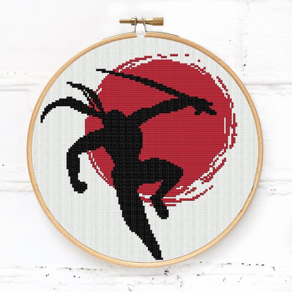 Ninja Cross Stitch - Etsy