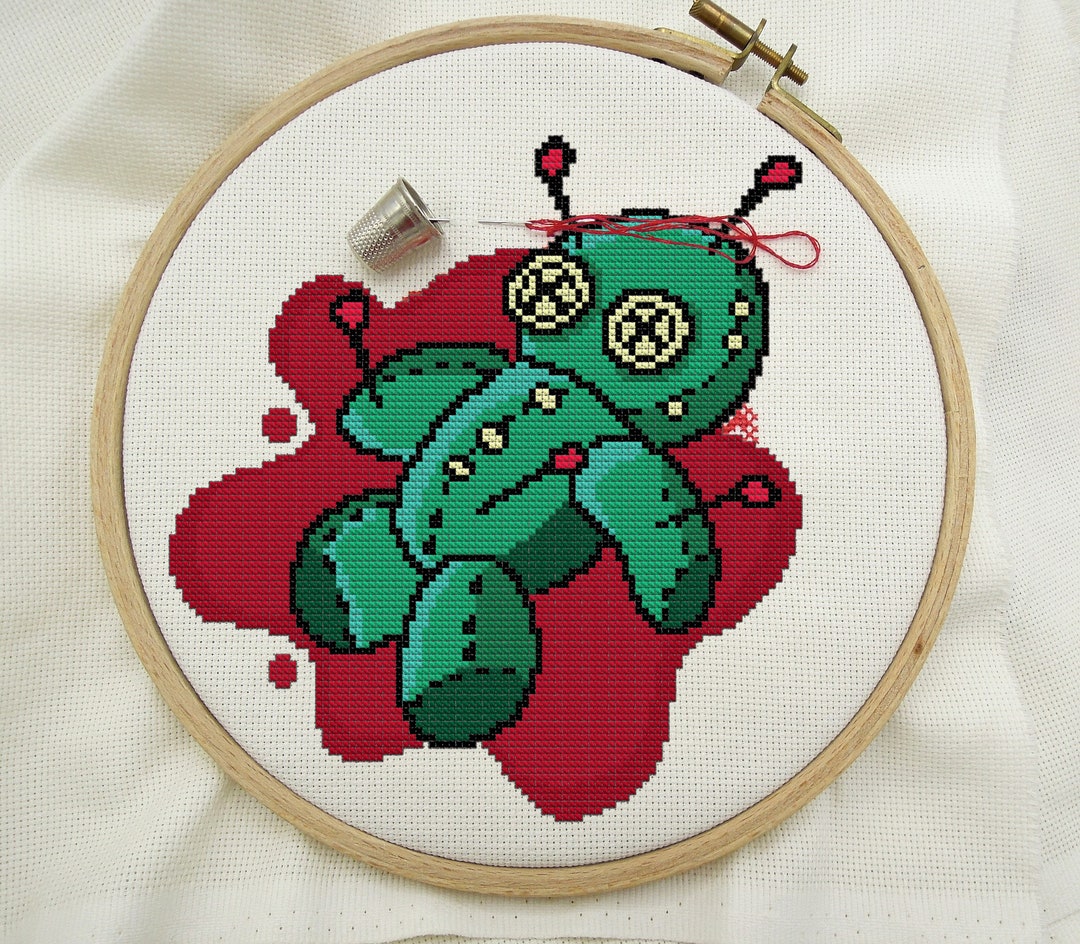 Voodoo Doll Cross Stitch Pattern PDF, Easy Modern Xstitch Chart - Etsy