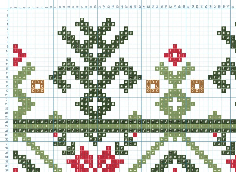 Abstract Seamless Ethnic Cross Stitch Pattern PDF for Pillows | Etsy