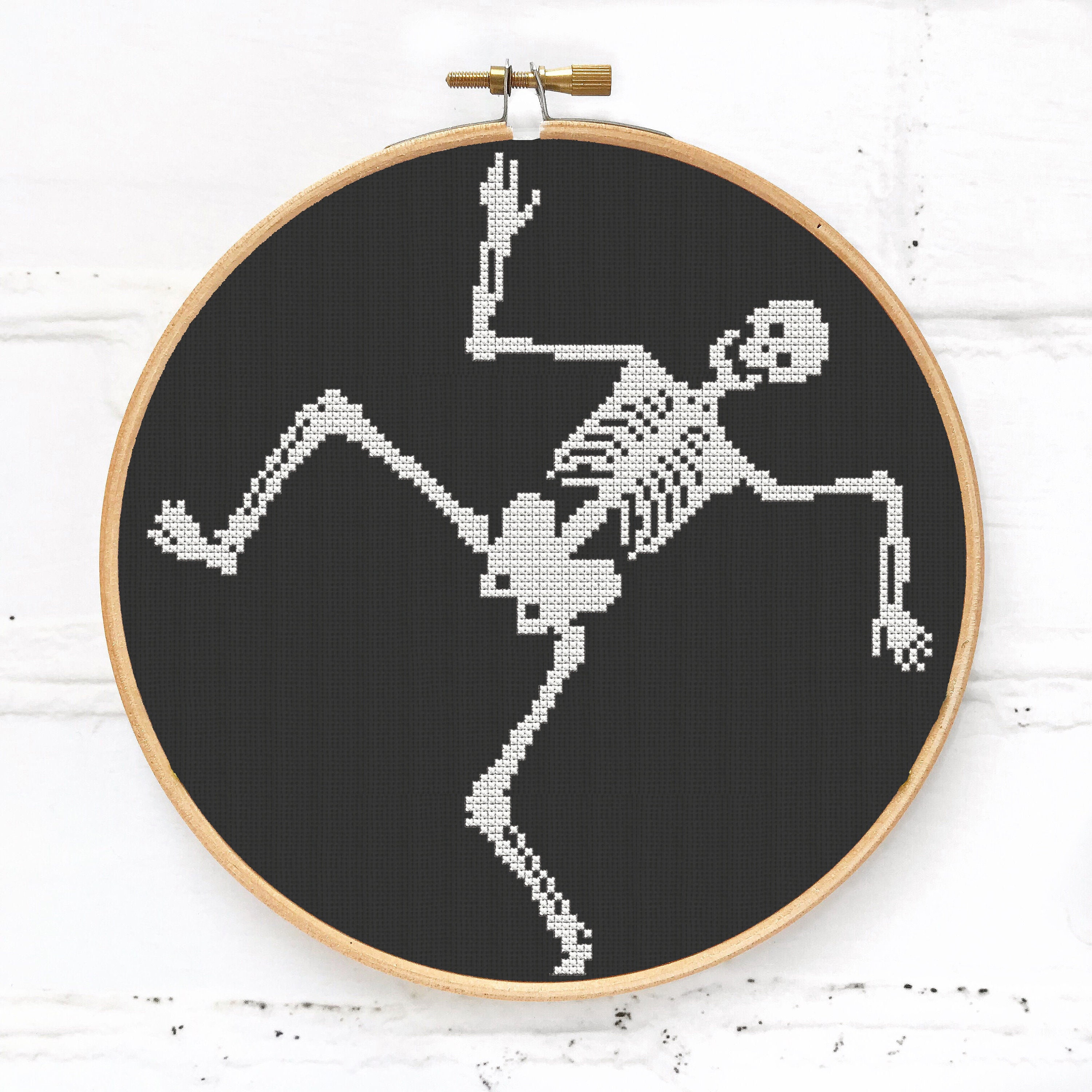 Human Skeleton Cross Stitch Pattern PDF Bones Embroidery - Etsy