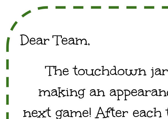 Touchdown Jar Fundraiser - Etsy