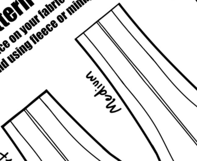 Fursuit Tongue Patterns 3 Lengths Digital Download - Etsy