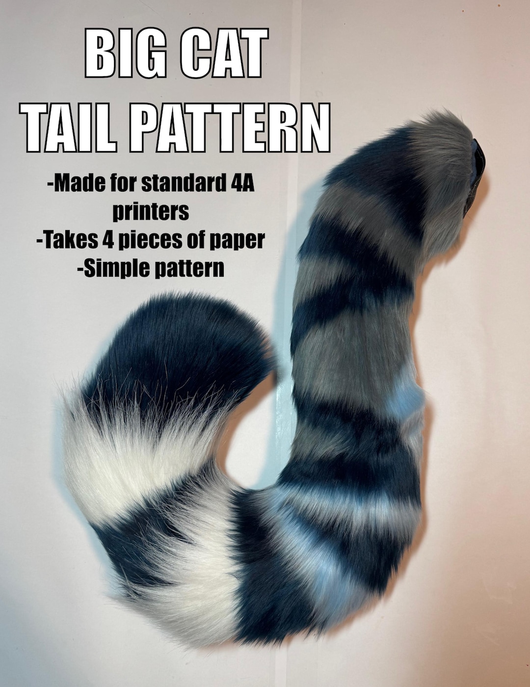 Big Cat Tail Pattern (digital Download) - Etsy