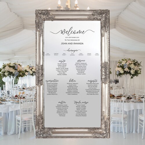 Wedding Program Printable Modern Wedding Program Template | Etsy