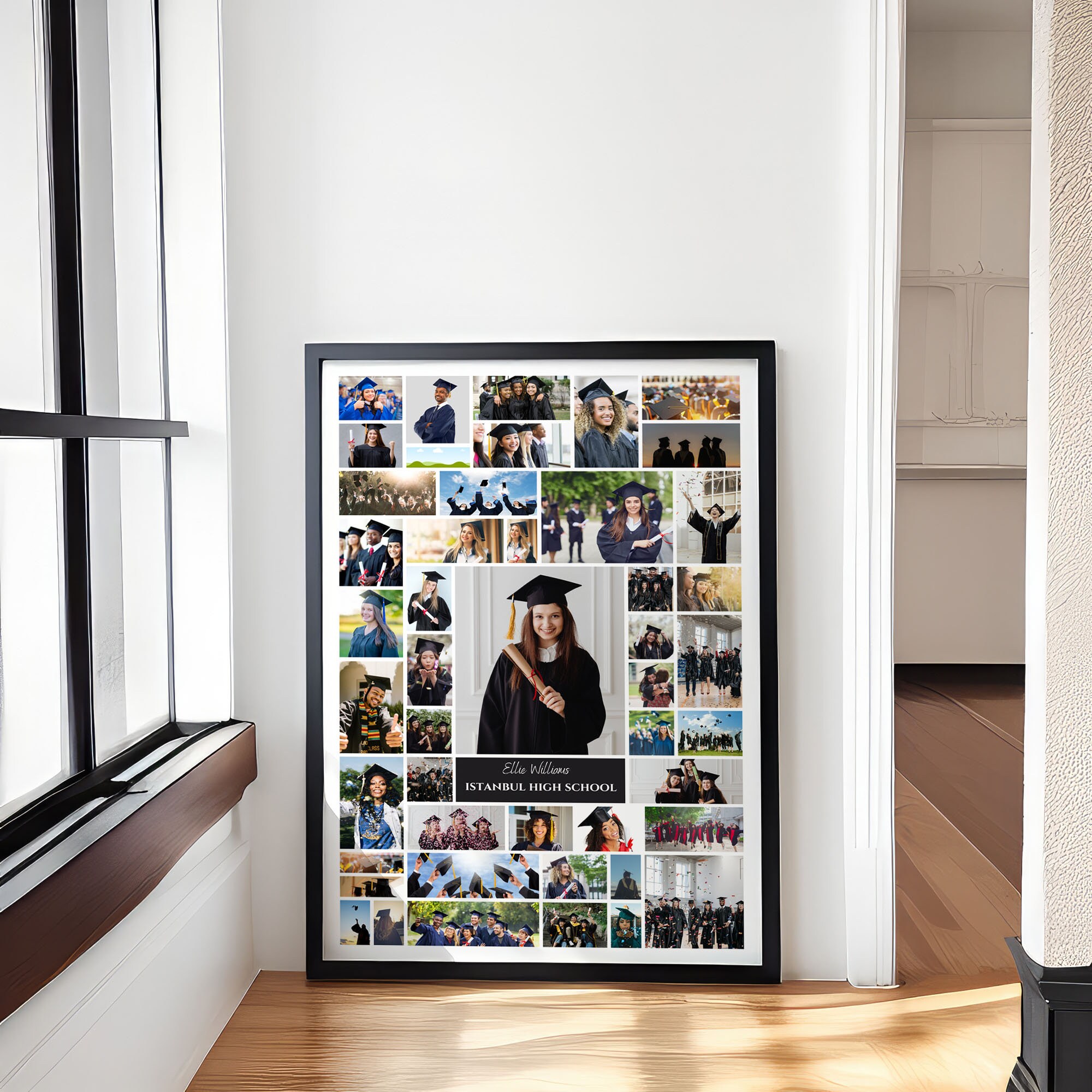 Graduation Photo Collage TEMPLATE, Senior 2024, Senior Night Gift ...