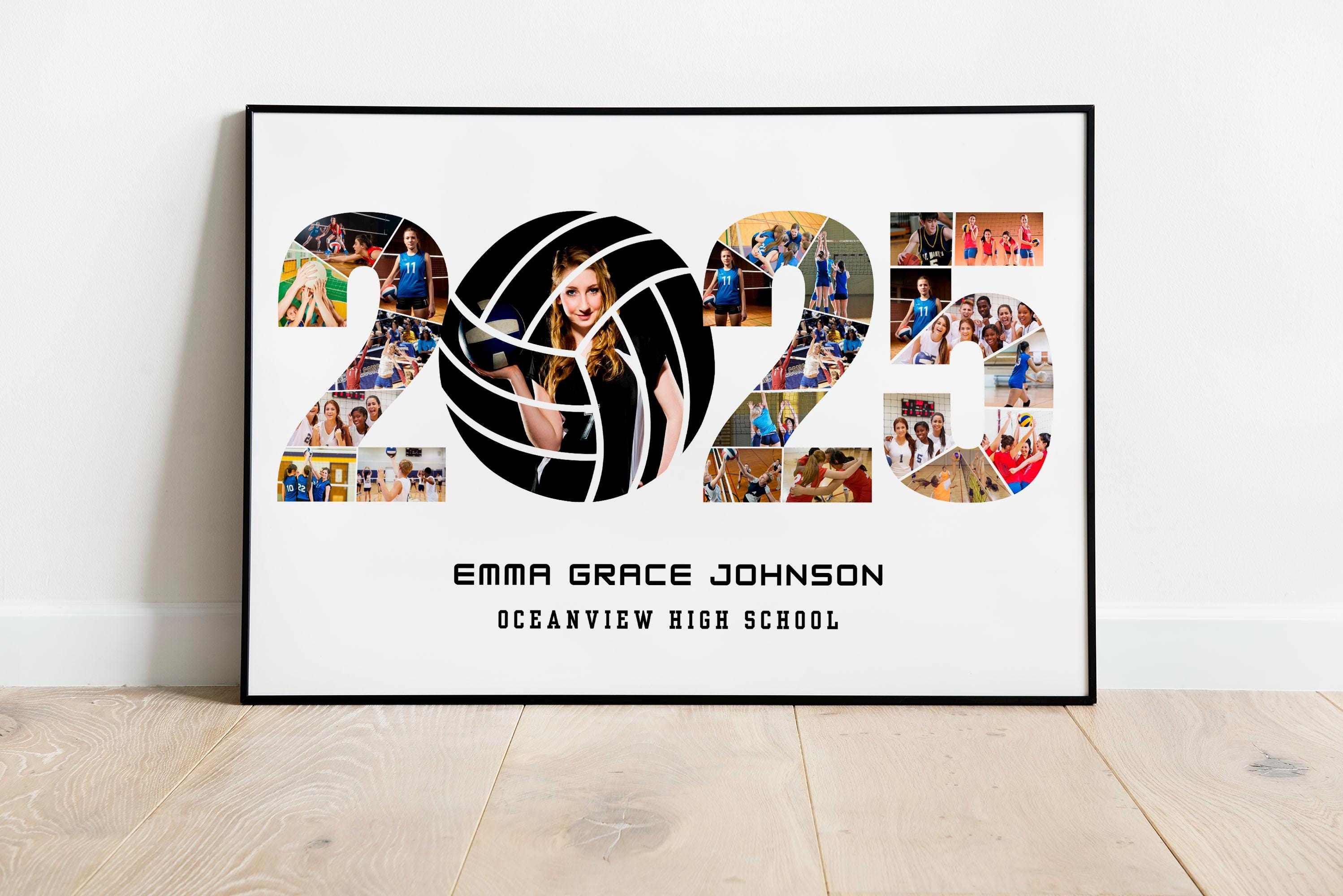 Personalized 2025 Volleyball Senior Night Collage | Graduation ...