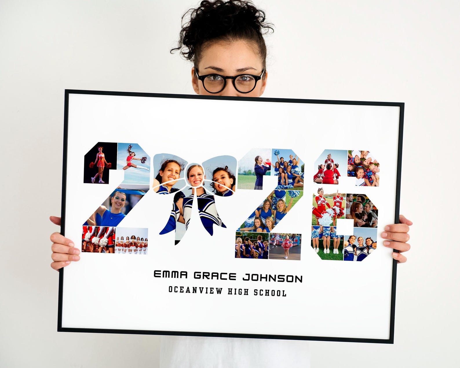 Personalized Cheerleader 2026 Photo Collage Template, Cheerleader Gift ...