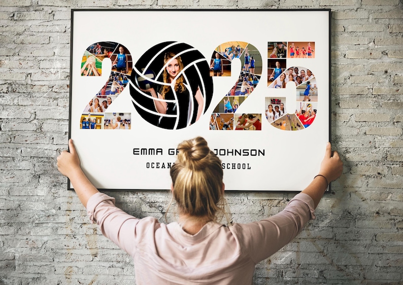 Personalized 2025 Volleyball Senior Night Collage | Graduation ...