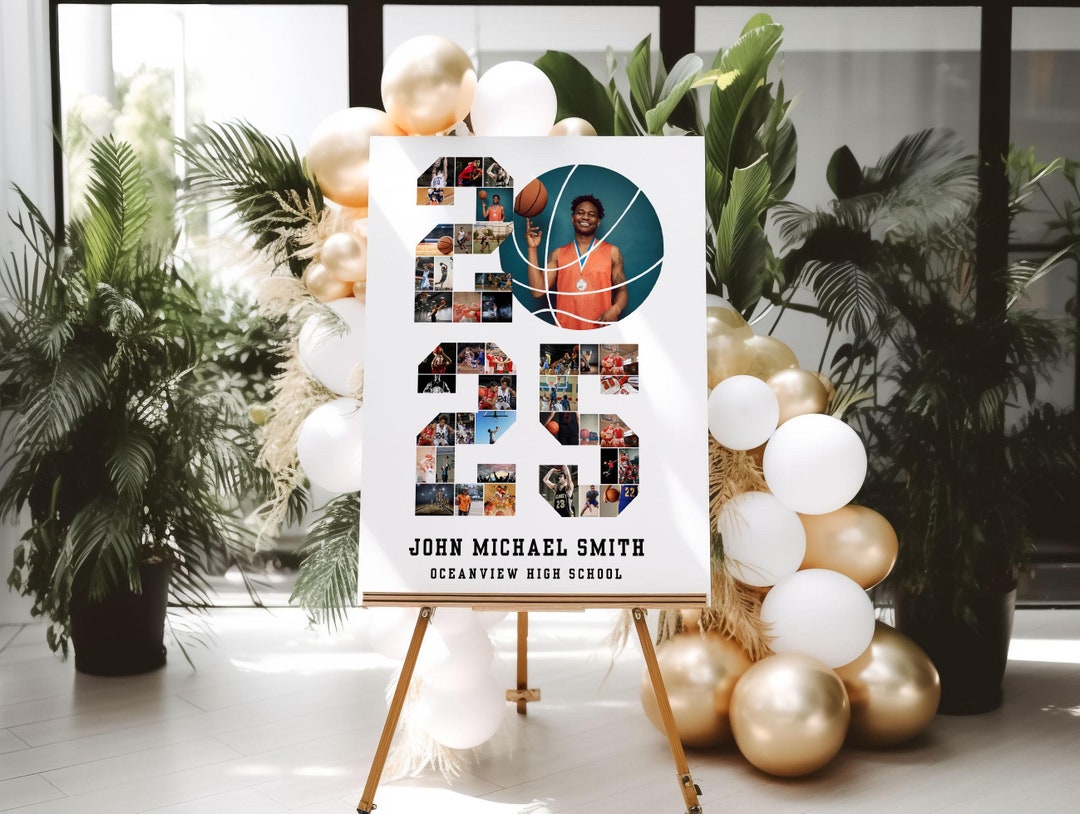 2025 Basketball Photo Collage Template, Basketball Player Picture ...