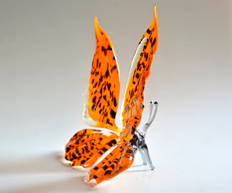 Glass Butterfly Figurine Butterfly Figure Glass Figurines Handmade ...