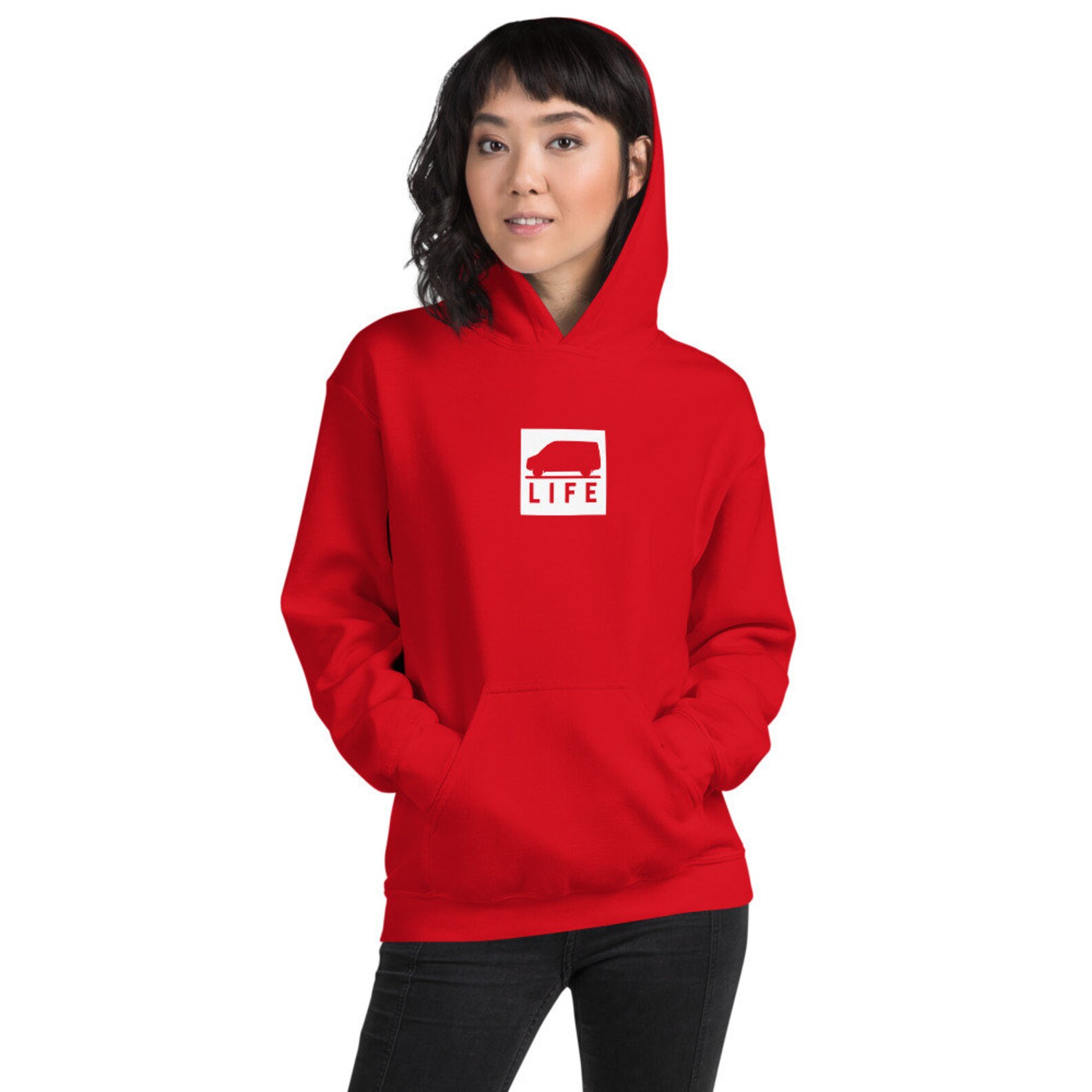 Van Life Hooded Sweatshirt, Van Life Hoodie, Unisex Van Life Hoodie ...