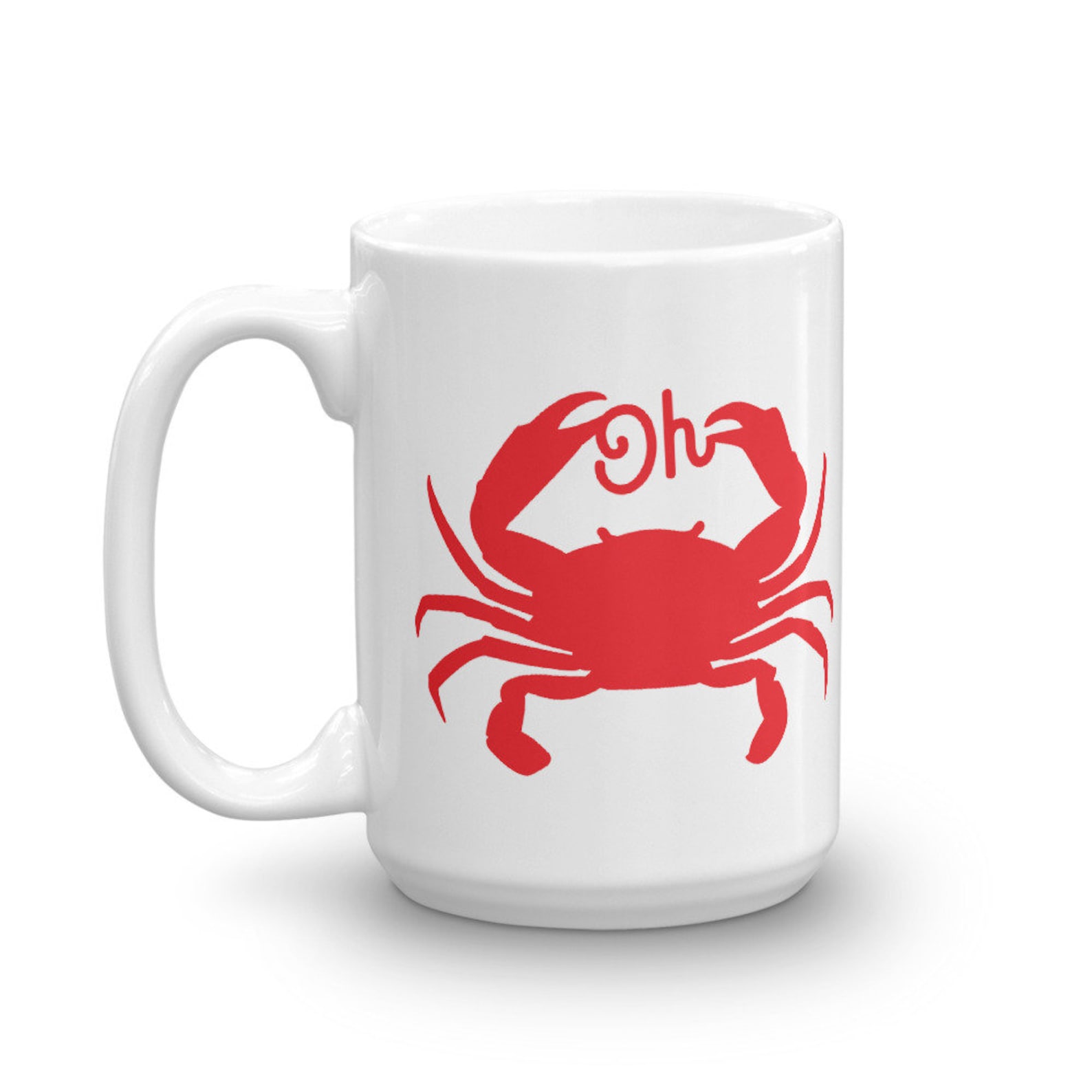 Oh Crab Mug, Pun Mug, Crab Pun Mug, Funny Pun Mug, Crab Coffee Cup, Oh ...