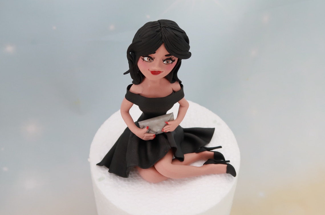 Personalised Cake Topper GIRL Edible Figure LADY WOMAN 18th - Etsy