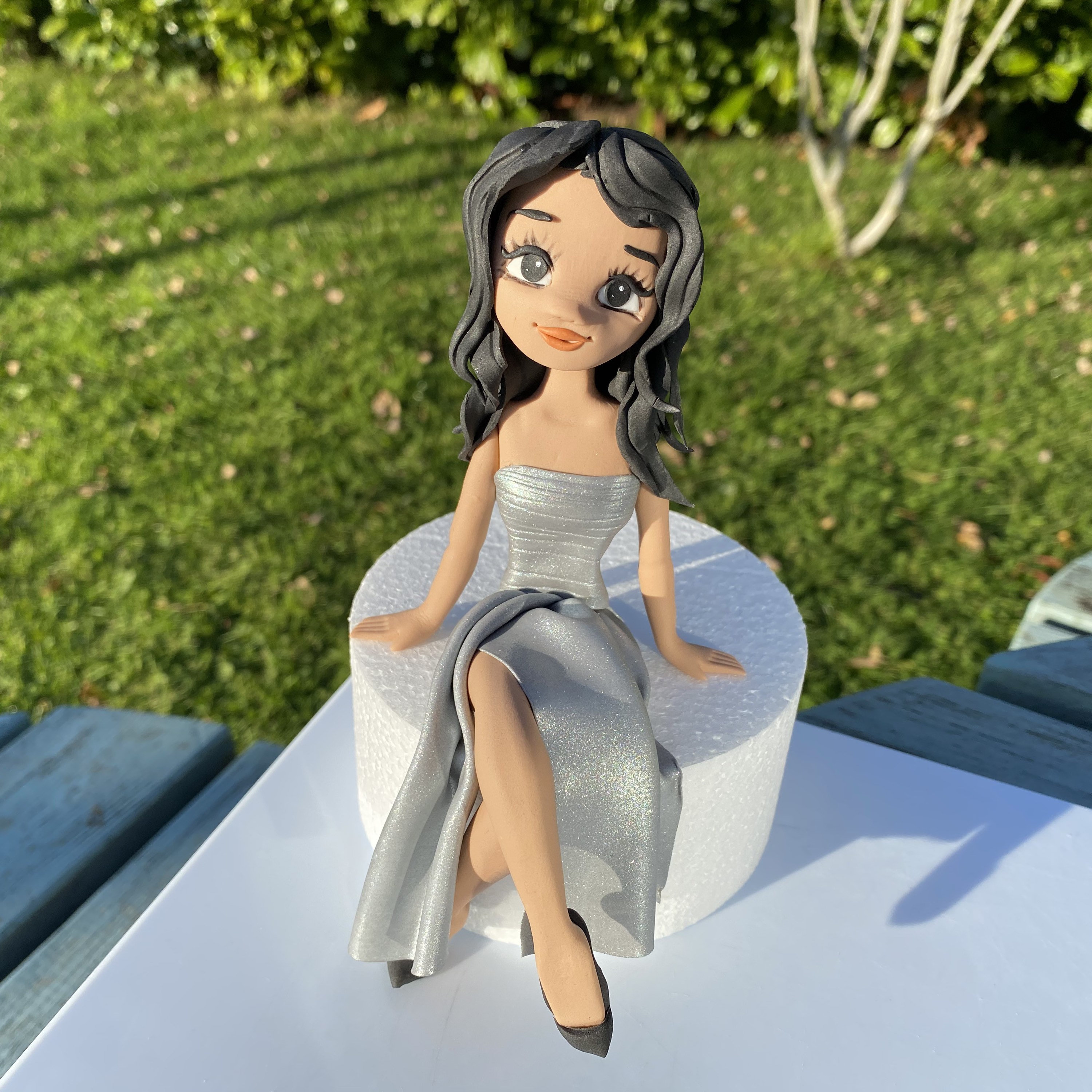 Girl Cake Topper, Custom Cake Topper, Fondant Girl - Etsy