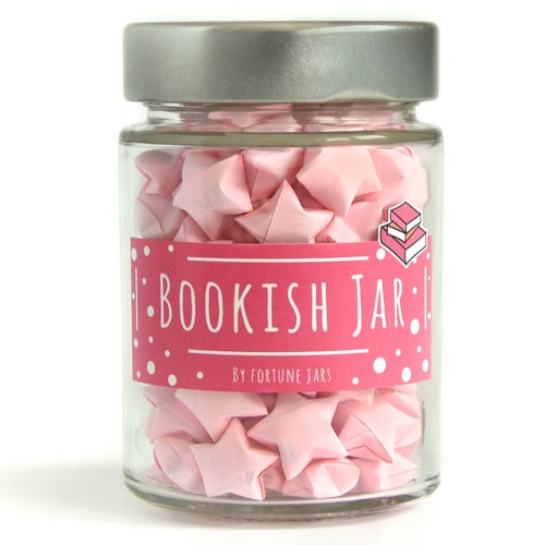 Bookish Paper Stars With Book Quotes in a Jar Origami Folded - Etsy