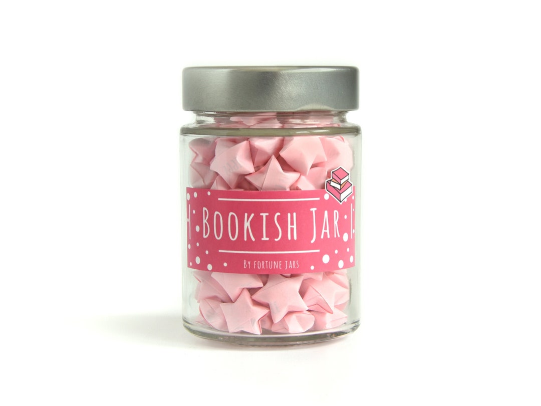 Bookish Paper Stars With Book Quotes in a Jar, Origami Folded Stars ...