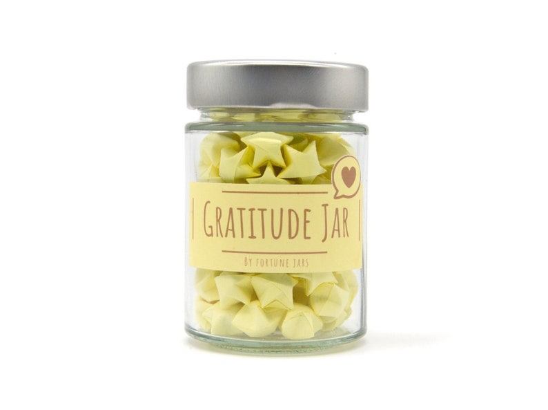 Gratitude Jar: Paper Stars With Inspiring Quotes & Reminders to ...